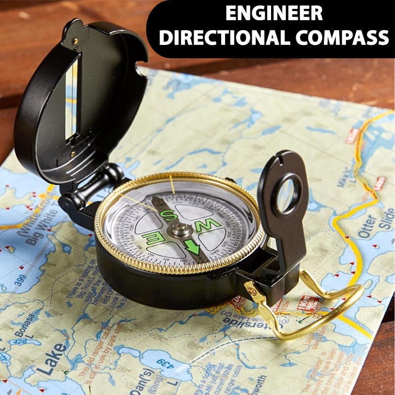 LTH Lensatic Compass (Plastic) Engineer Directional Compass Wildlife ...