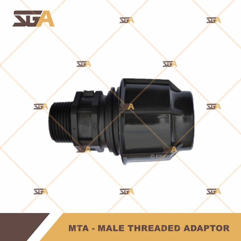POLY PIPE FITTING 50mm / 63mm MTA Male Threaded Adaptor / FTA Female ...