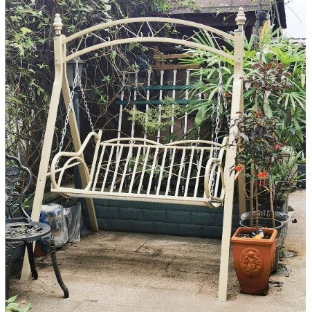 Outdoor swing adult child cradle chair adult rocking chair wrought iron ...