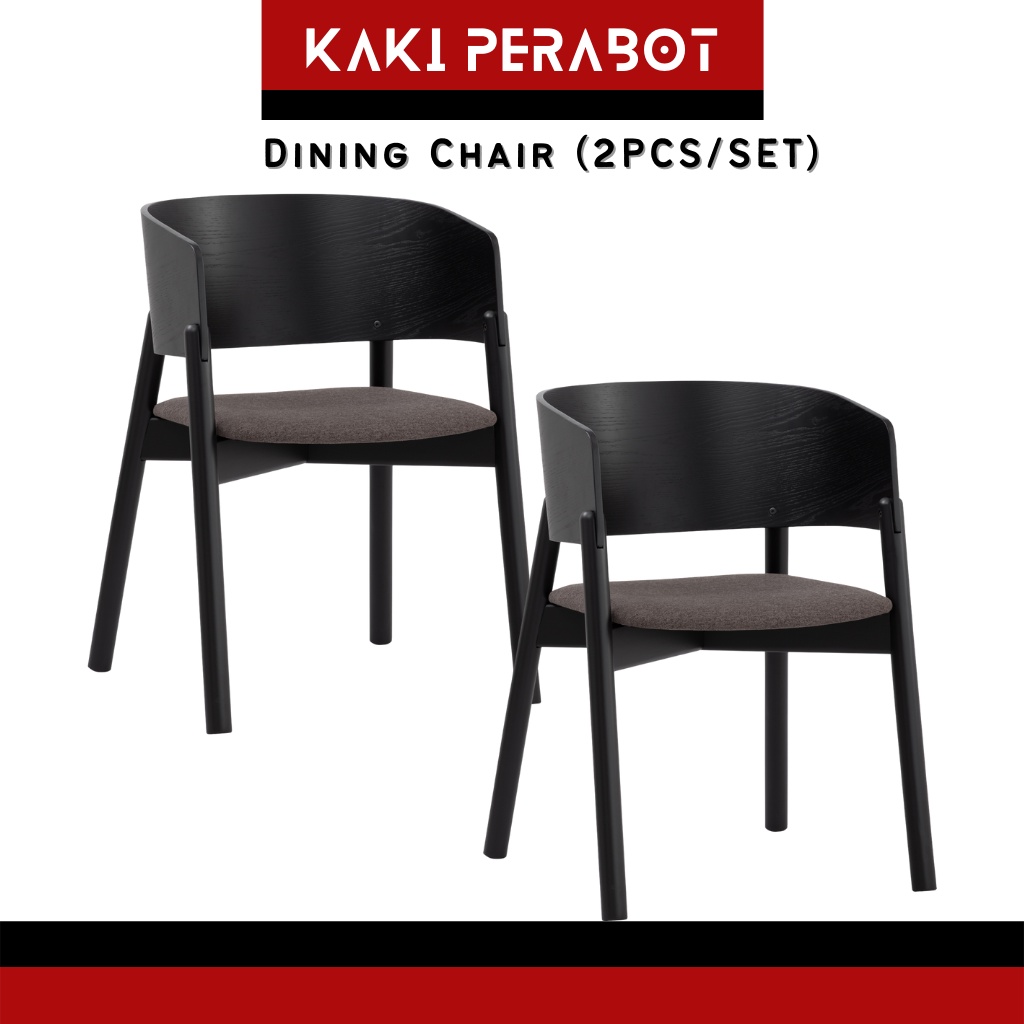 [SET OF 2] COPEN Solid Wood Dining Chair Dining Table Chair Eames Chair ...