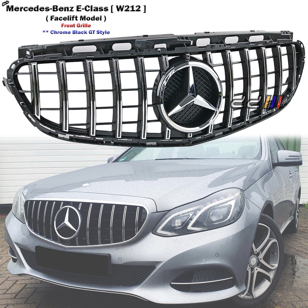 [READY STOCK] Front Chrome GT Grille For Mercedes Benz W212 E-Class ...