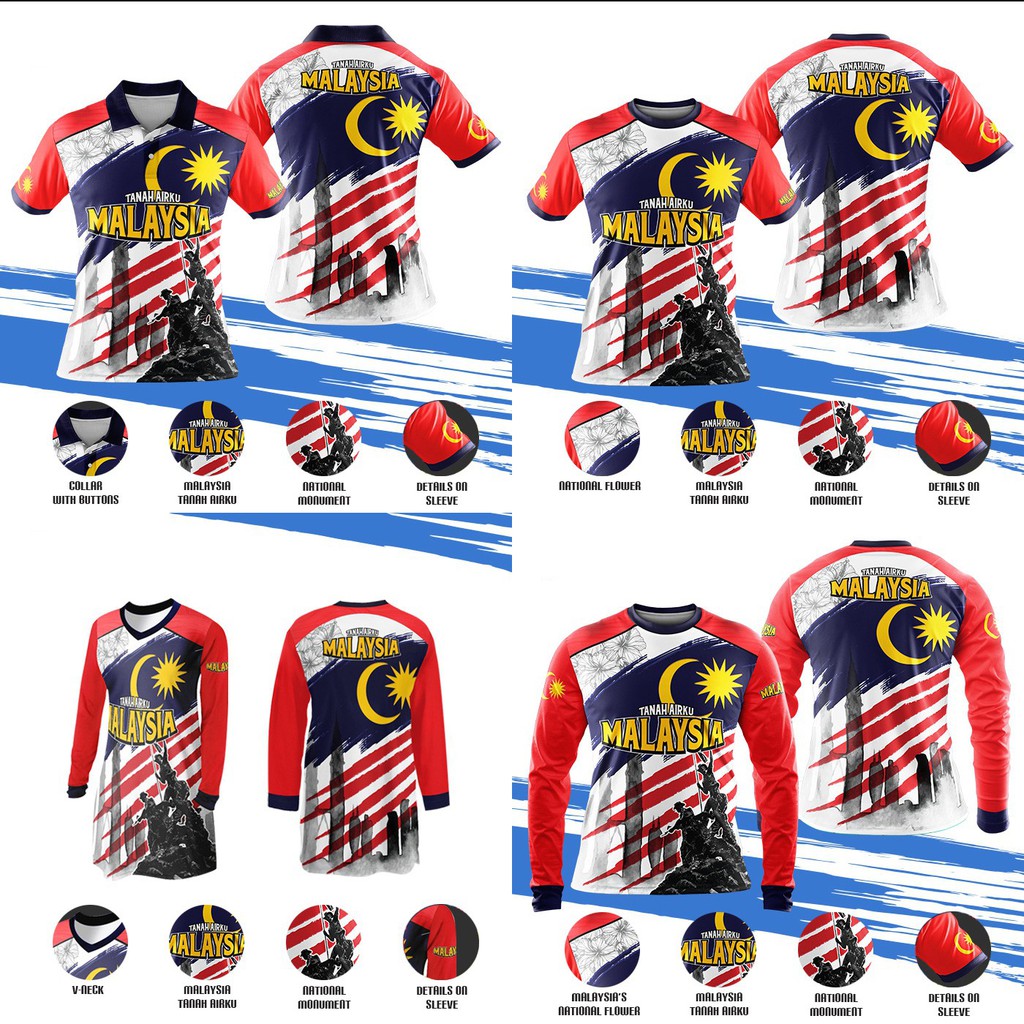 Merdeka Special Edition Shirt (Malaysia Tanah Airku) Unisex Microfiber ...