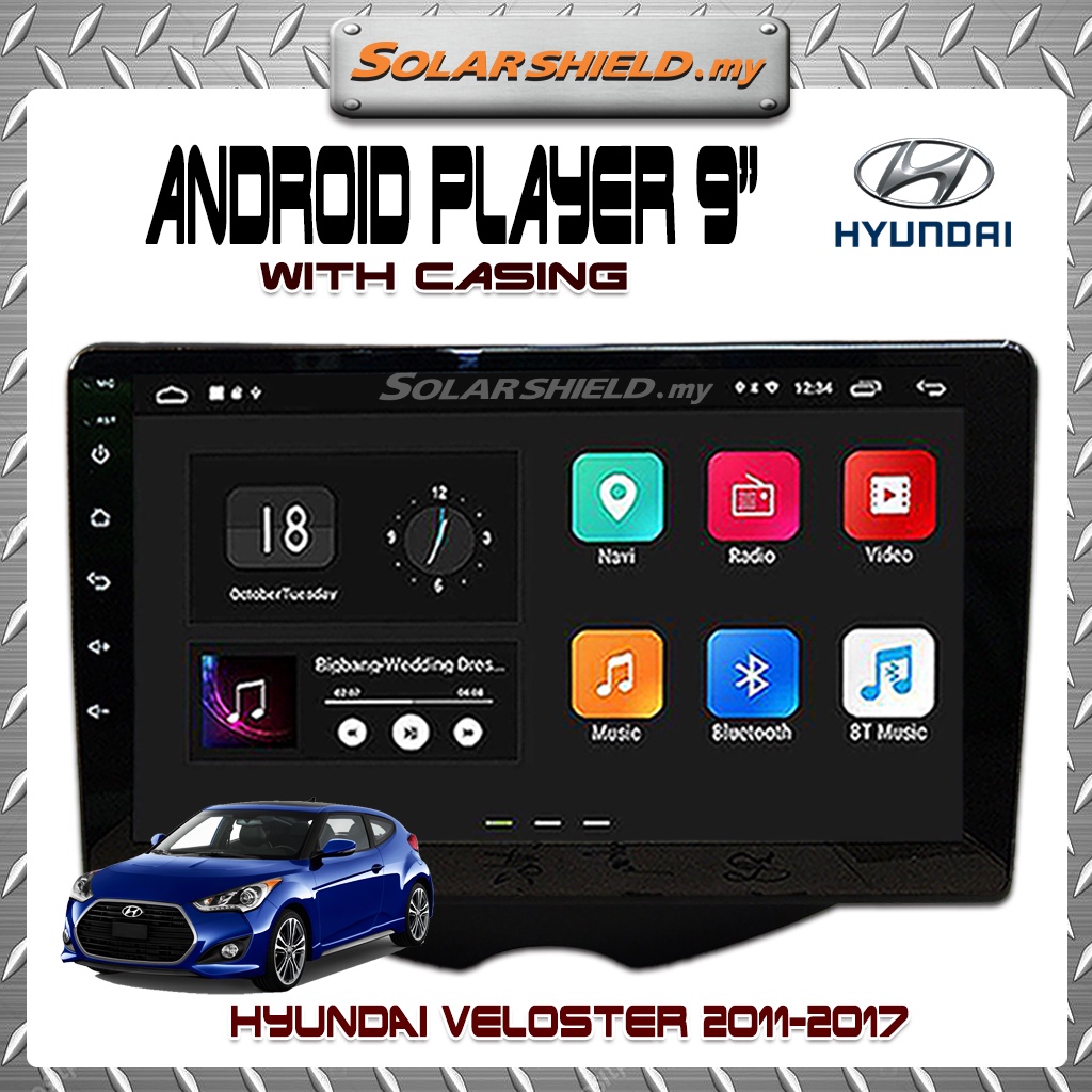 Hyundai Veloster 2011-2017 9'' 1+16G Wifi GPS Touch Screen Android ...
