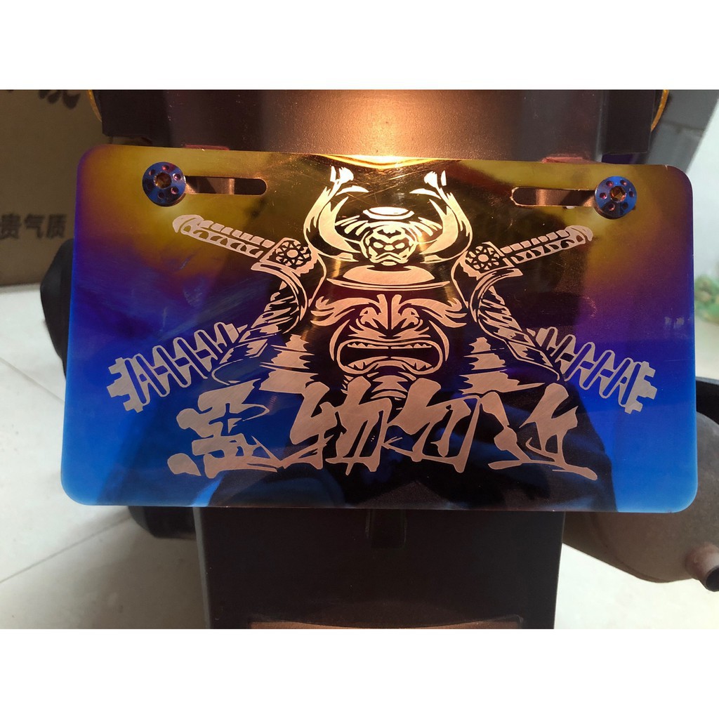 Universal Japan Samurai Motorcycle Japanese License Plate Aluminum Tag ...