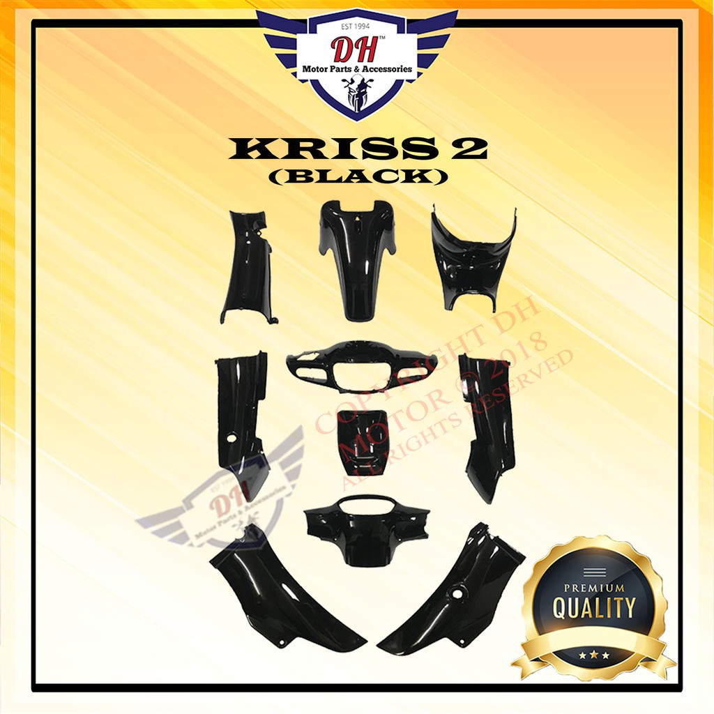 KRISS 2 COVER SET (BLACK) FULL SET MODENAS | Shopee Malaysia