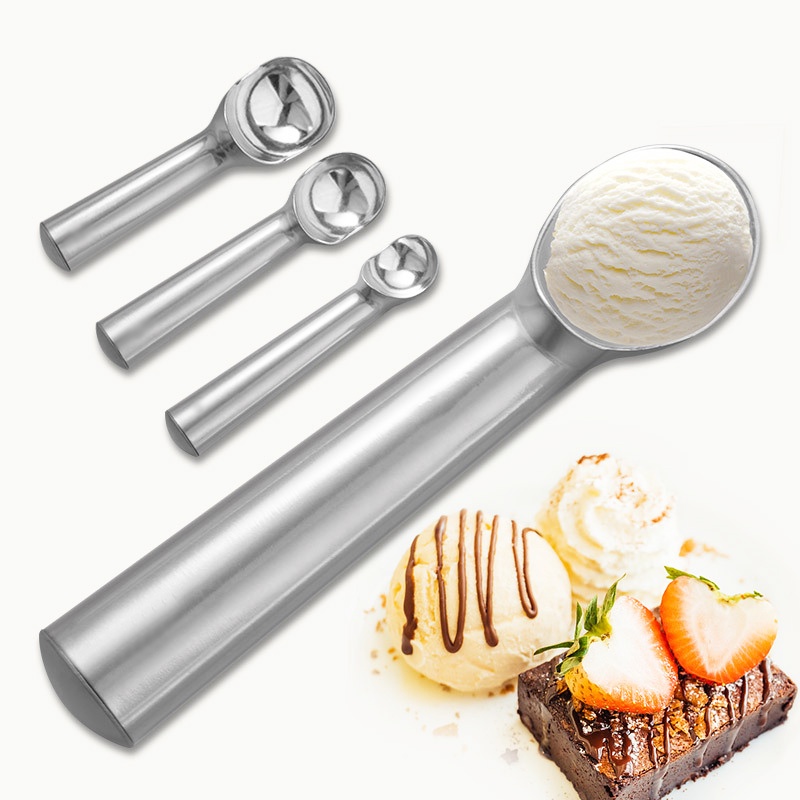 [ High Quality ] Ice Cream Tools Portable Aluminum Alloy Non-stick Anti ...