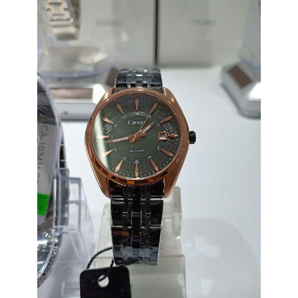 ORIGINAL CAESAR SAPPHIRE GLASS STAINLESS STEEL ANALOGUE LADIES WATCH CA ...