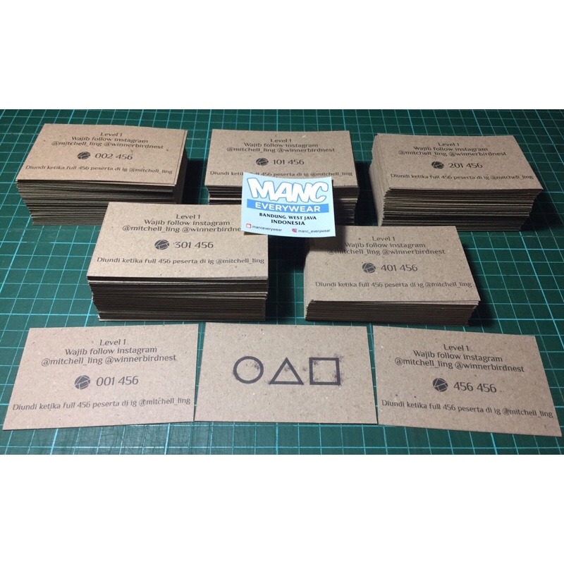 Squid Game Card | Squid Game Cards | Can Custom Unit- AINNA STORE ...