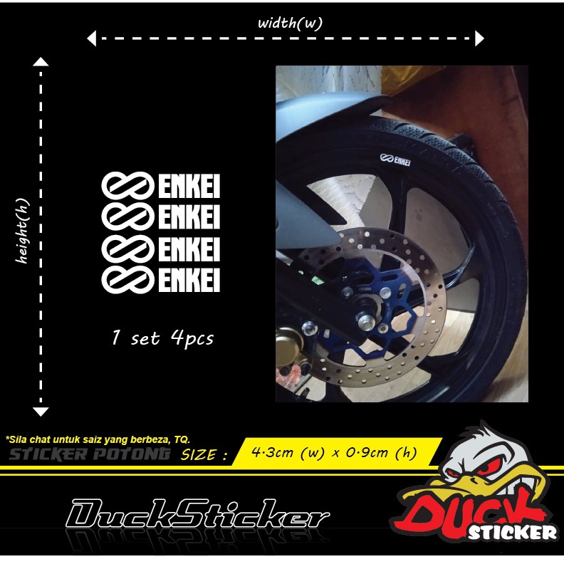 ENKEI SPORT RIM STICKER 1SET 4PCS | Shopee Malaysia