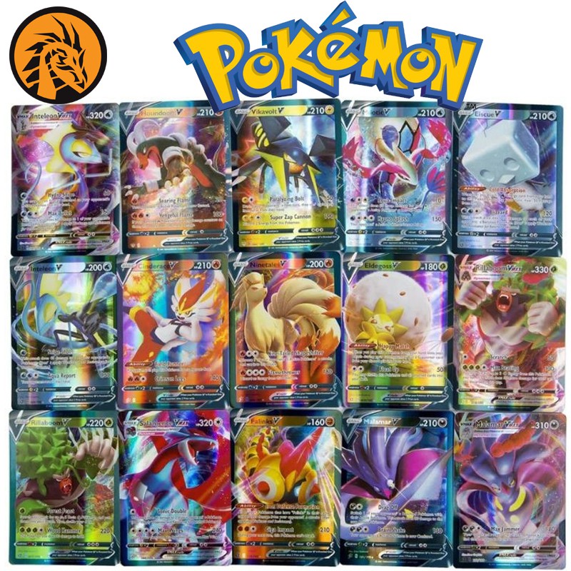 Random Pattern Pokemon Card Lazer Foil TCG Laser Beautiful Good Work ...