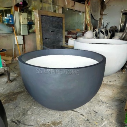 REX FP15 XXL 4 Feet Fiberglass Round Bonzai Bonsai Tree Pot Plant ...