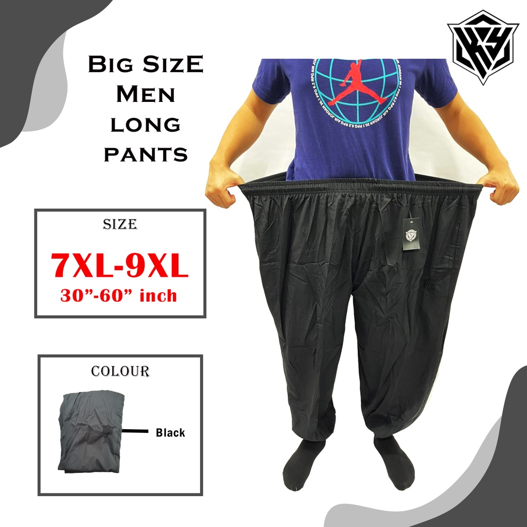7615｜8XL 8XL Super Big Size ky original long pants sport tracksuit seluar panjang besar big size ...