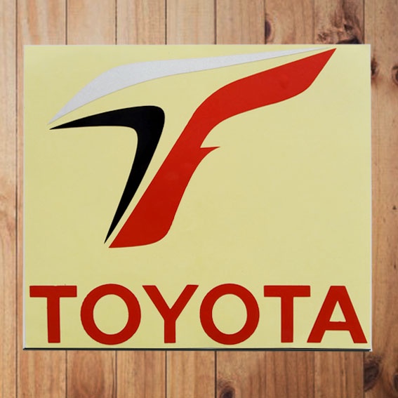 Sticker Toyota Logo and Text tr | Shopee Malaysia