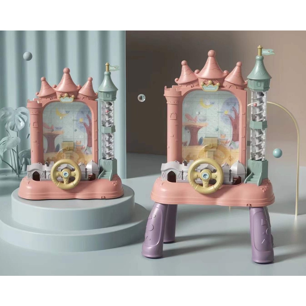 Castle-shaped Bean Catcher With Steering Wheel Helps Children Practice ...