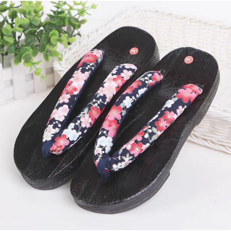 Japanese traditional shoe geta wooden slipper wooden shoe freesize ...