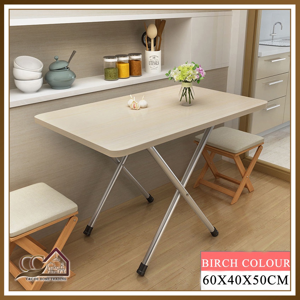 Mordern 50CM Height Foldable Small Dining Table Desk Computer Table ...