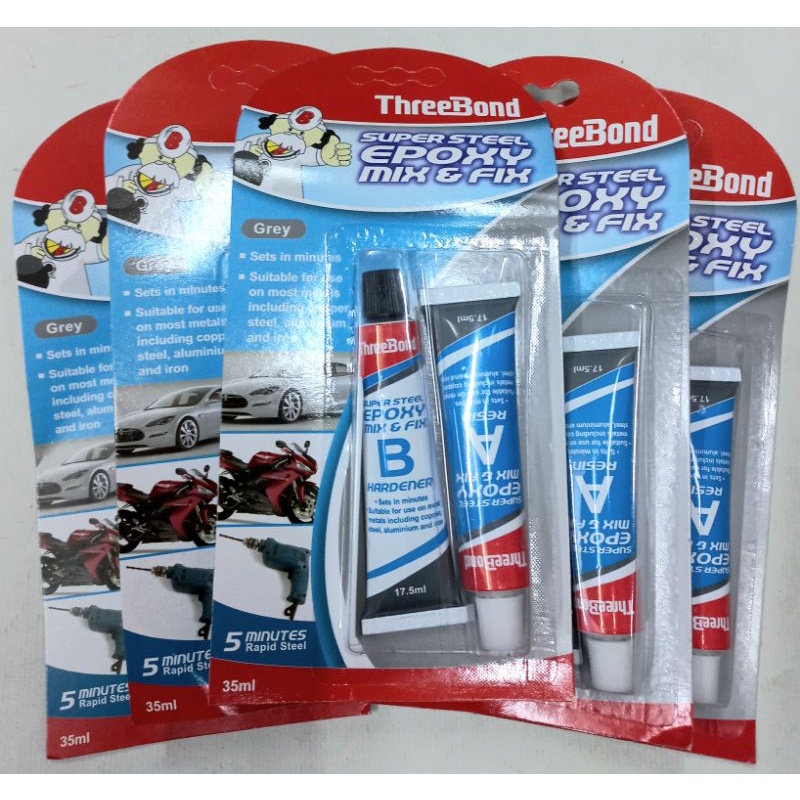 Threebond Mix & Fix Epoxy 35ml | Shopee Malaysia