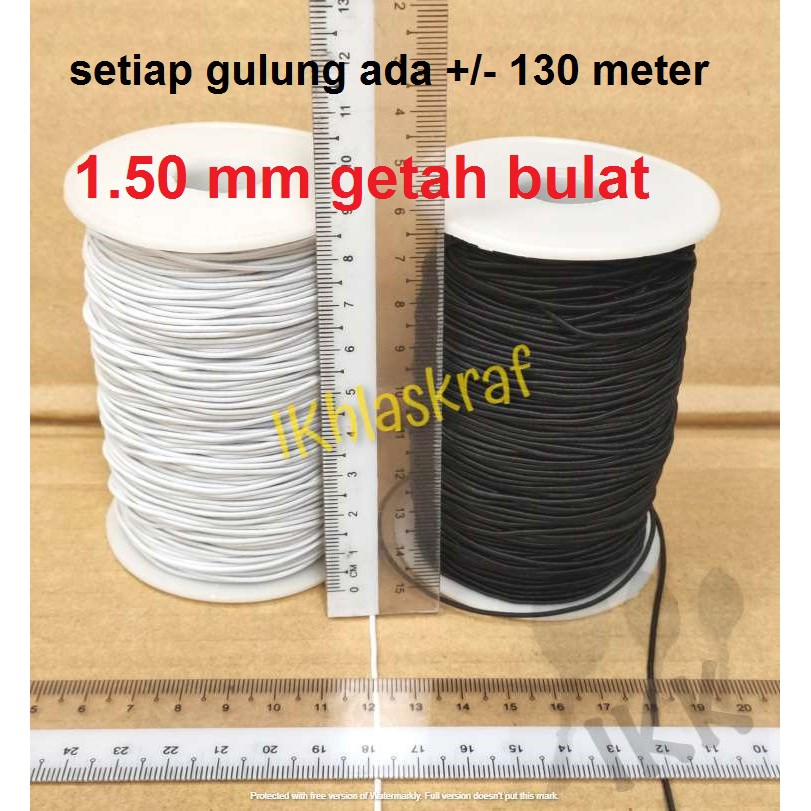 ( BJ 0645 0646 ) 130 meter / 1.50 mm tali getah bulat . | Shopee Malaysia