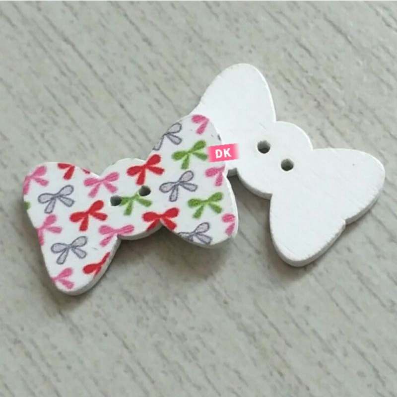 🎀 Wooden Buttons Handmade/ Butang Kayu #Ribbon 🎀 | Shopee Malaysia