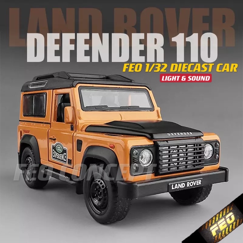 FEO Land Rover Defender 110 D90 Diecast Car Model Alloy Car 1/32 Pull ...
