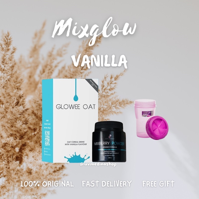 [ORIGINAL] COMBO MIXBERRY POWDER & GLOWEE OAT VANILLA | Shopee Malaysia