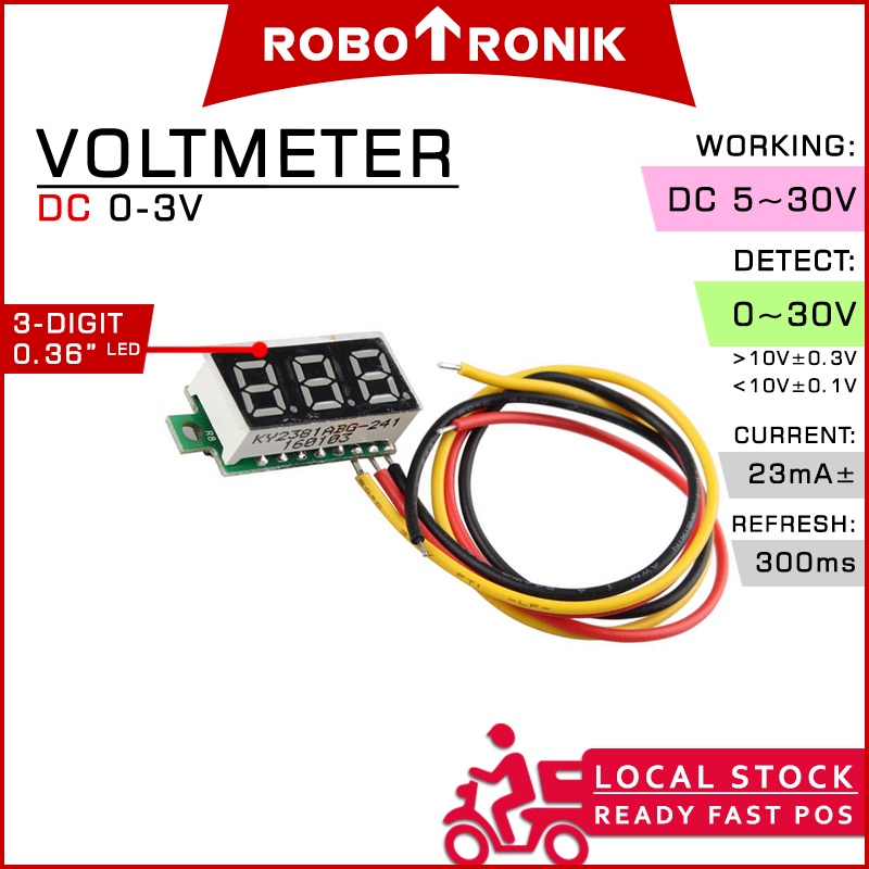 Digital Voltmeter / Ammeter Panel Meter 0-100V 10A 100A 30V, Shunt ...