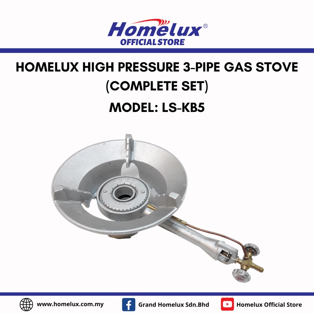 Homelux High Pressure Gas Stove LS-KB5 / Dapur Tungku | Shopee Malaysia