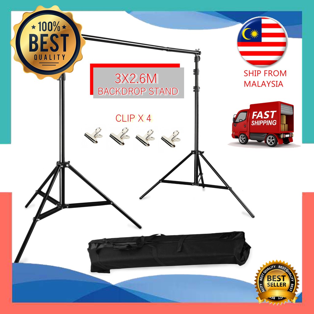 High Quality 3X2.6M meter studio backdrop background stand heavy duty ...
