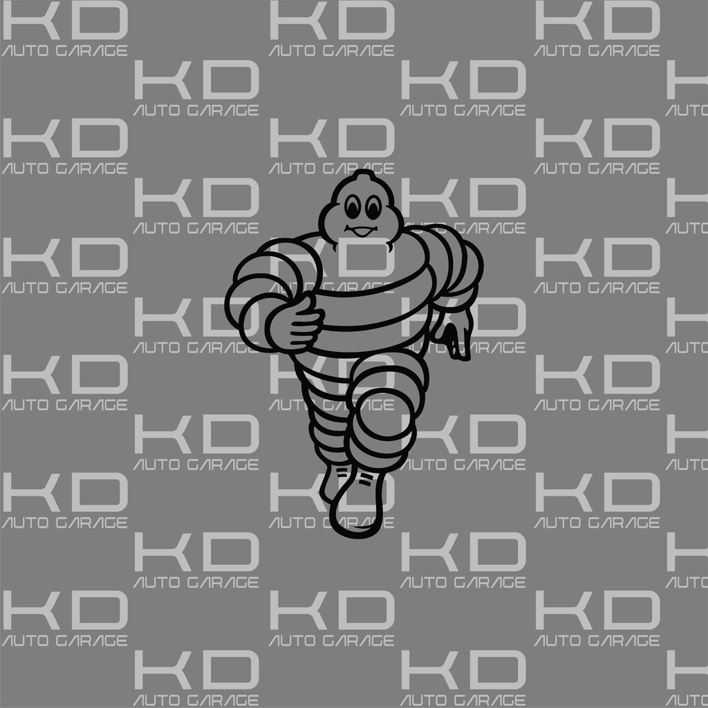 Michelin Tires Running Man High Quality Vinyl Decal Sticker | Shopee ...