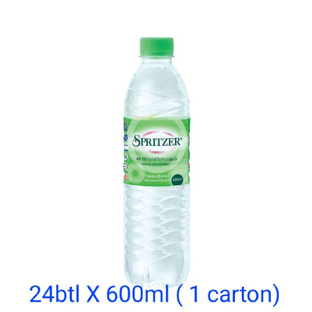Spritzer mineral water 24btl x600ml | Shopee Malaysia