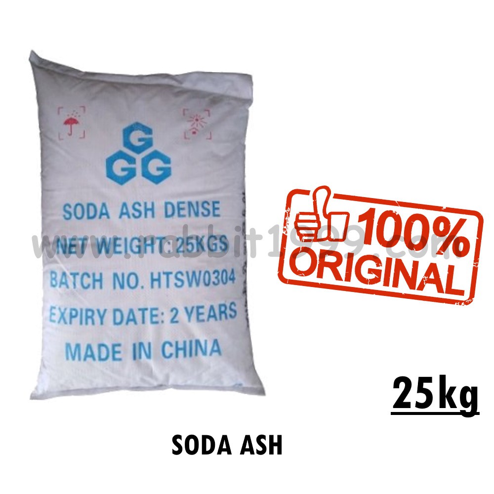 SODA ASH - 25kg - soda 25kg / soda ash dense / sodium carbonate / pool ...