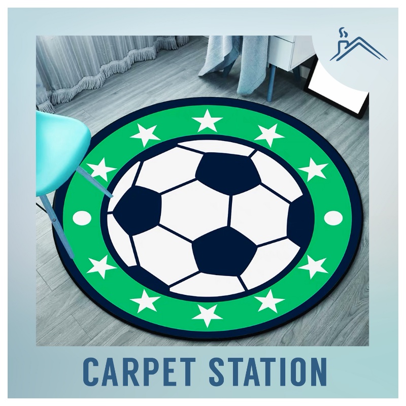 Milan Bulat Karpet Velvet Football Team FIFA Bayern Munich AC Milan
