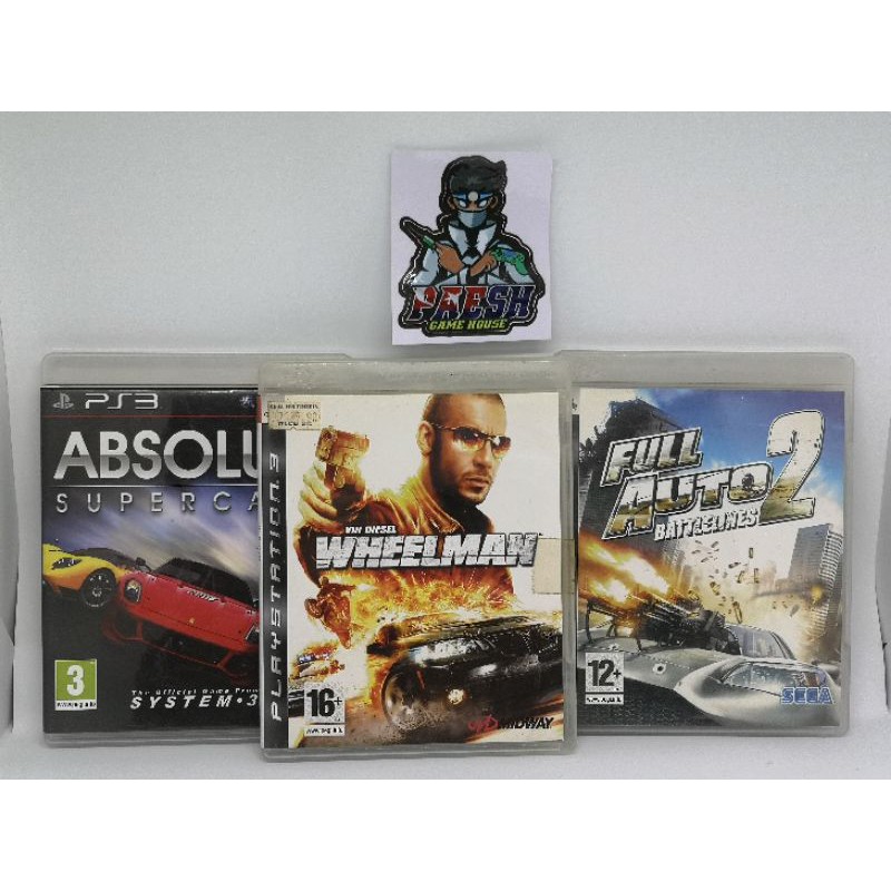 RIDGE RACER 2 PLAYER, ABSOLUTE SUPERCAR, VIN DIESEL WHEELMAN, FULL AUTO ...