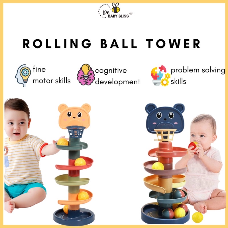 [READY STOCK MALAYSIA 🇲🇾] Rolling Balls Rotating Swirl Tower ...