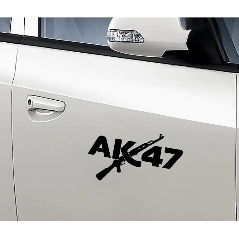 AK47 Gun Car Sticker Becomes Interesting Rifle Vinyl Decals | Shopee ...
