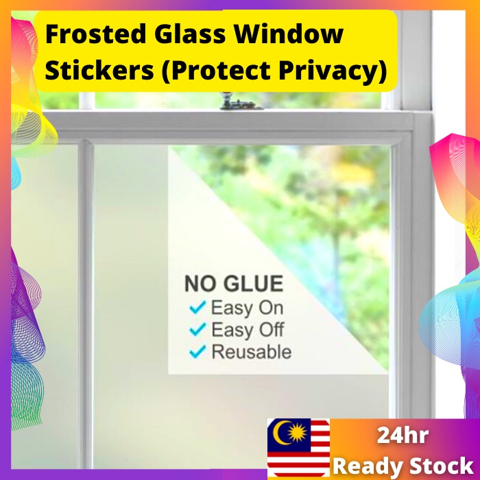 Wallpaper Stiker Sticker Tinted Kaca Cermin Tingkap Rumah Dapur Bedroom ...