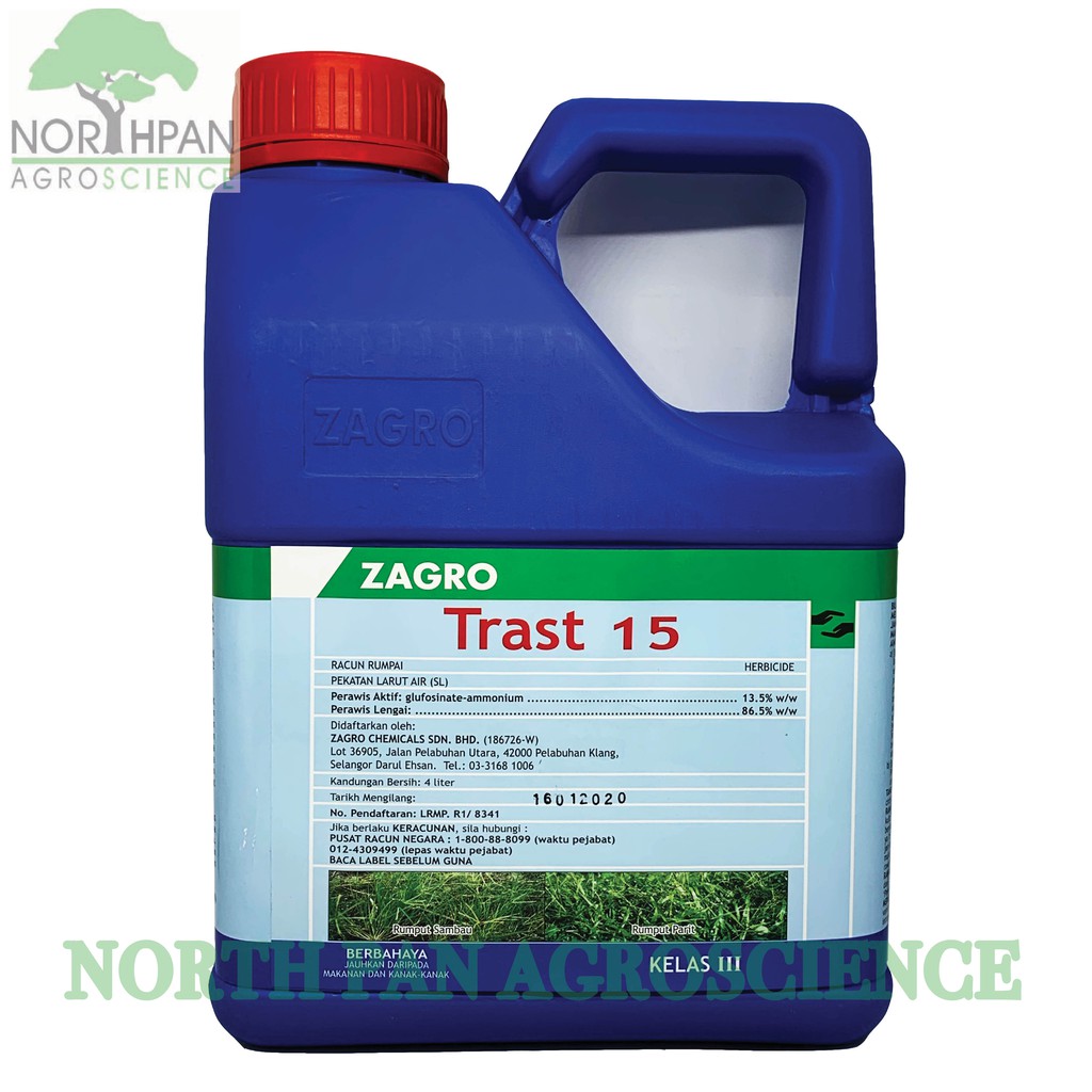 Trast 15 / 4L / Herbicides / Zagro/ Glufosinate-ammonium 13.5% | Shopee ...