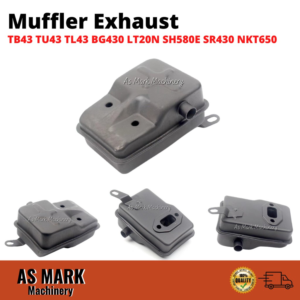 Muffler Exhaust TB43 TU43 TL43 BG430 /TL52/LT20N Hand Push Lawn Mover ...