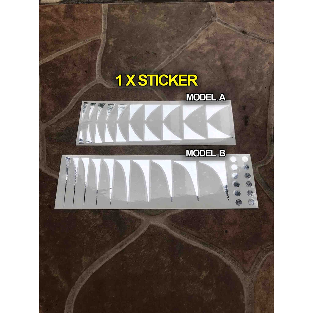 Dave Mustaine Sticker Inlay Acoustic Guitar Fretboard Shark Fin Teeth ...