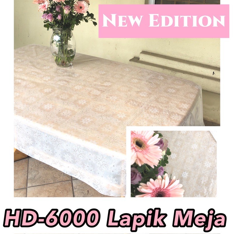 HD- 6000 Lapik Meja Plastik / Waterproof Table Cloth (Ready Stock ...