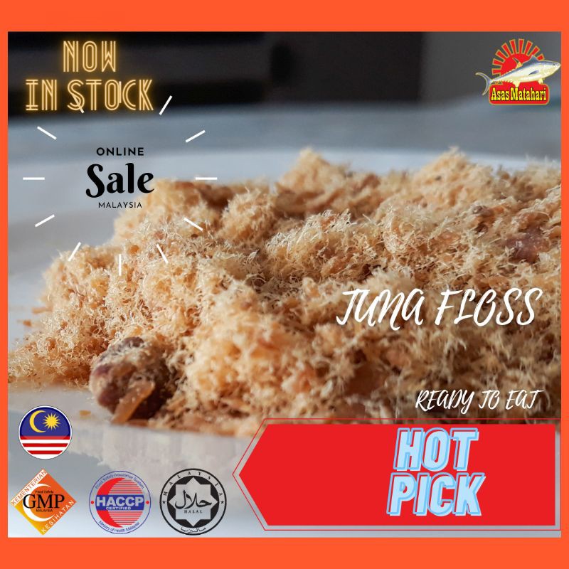 [Ready Stock] Tuna Floss Serunding Tuna Crispy Hot Super (1KG) (80G) | Shopee Malaysia