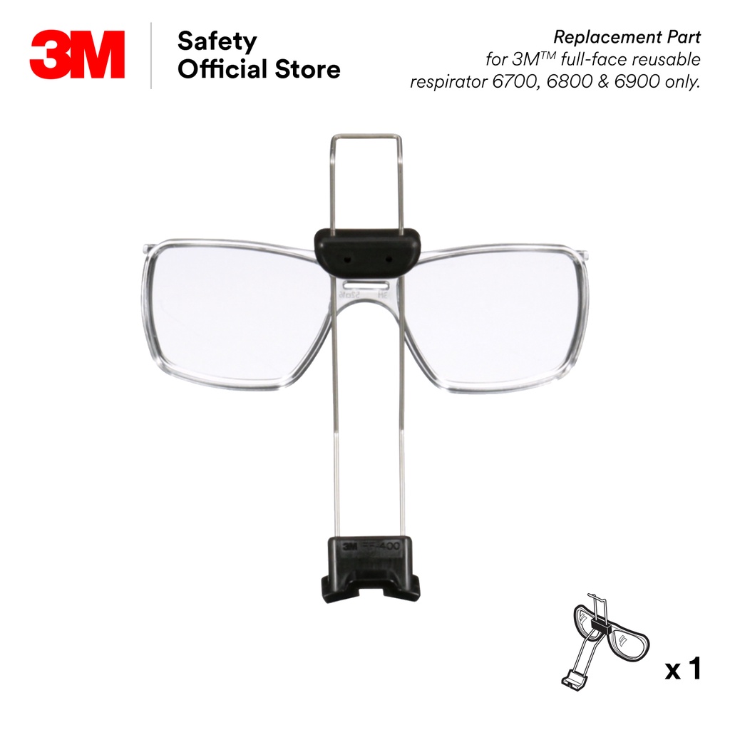3M™ Universal Spectacle Kit 102 for Full Face Respirators 6700, 6800 ...