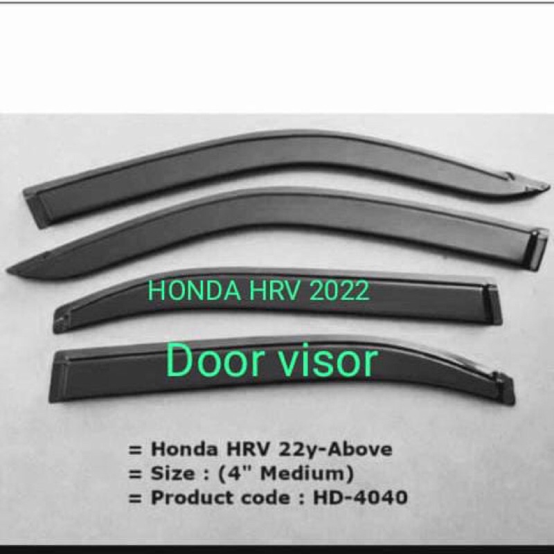 Honda HRV 2022 Door visor ( Size:4 Medium)(Made in Malaysia)COSMO ...