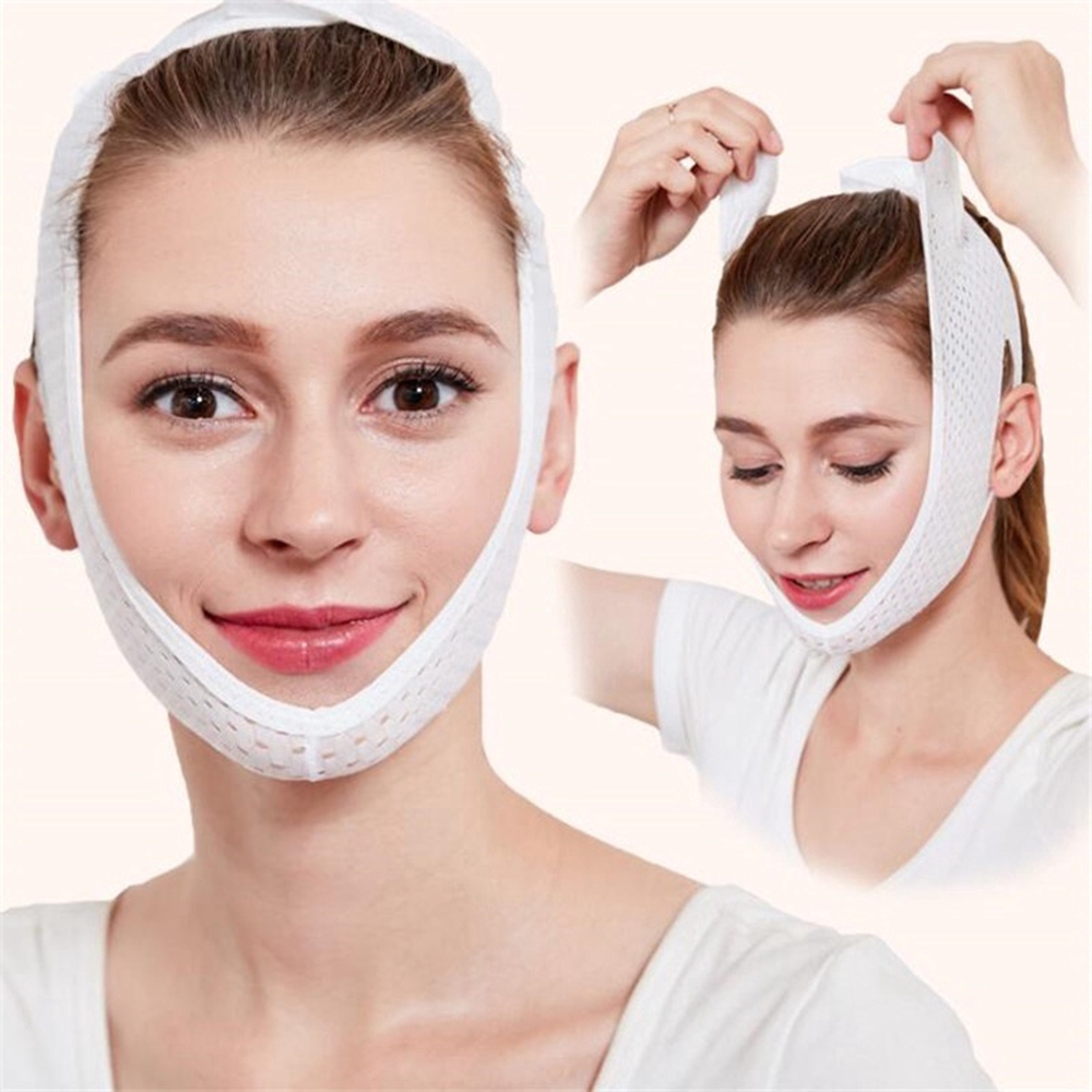 Facial Thin Face Slimming Bandage,Belt Shape Lift Reduce Double Chin ...