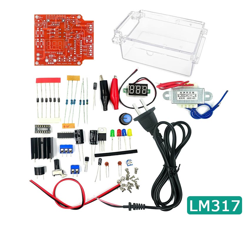 DIY LM317 Adjustable Power Supply 220V TO DC1.25-12V Voltmeter ...
