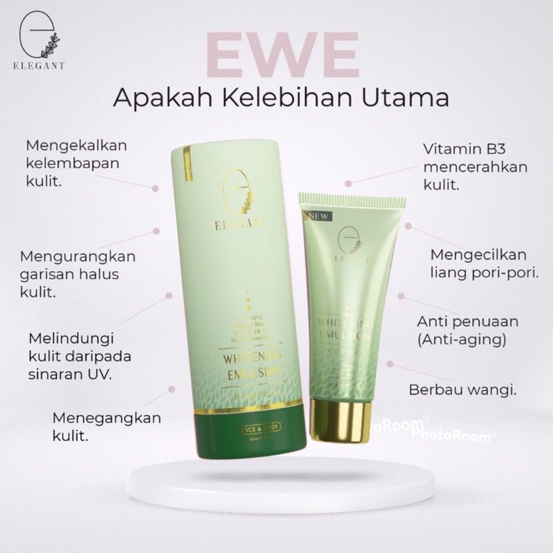 [READY STOCK] ELEGANT COSMETICS 💯 ORIGINAL HQ 60ML (ELEGANT WHITENING ...
