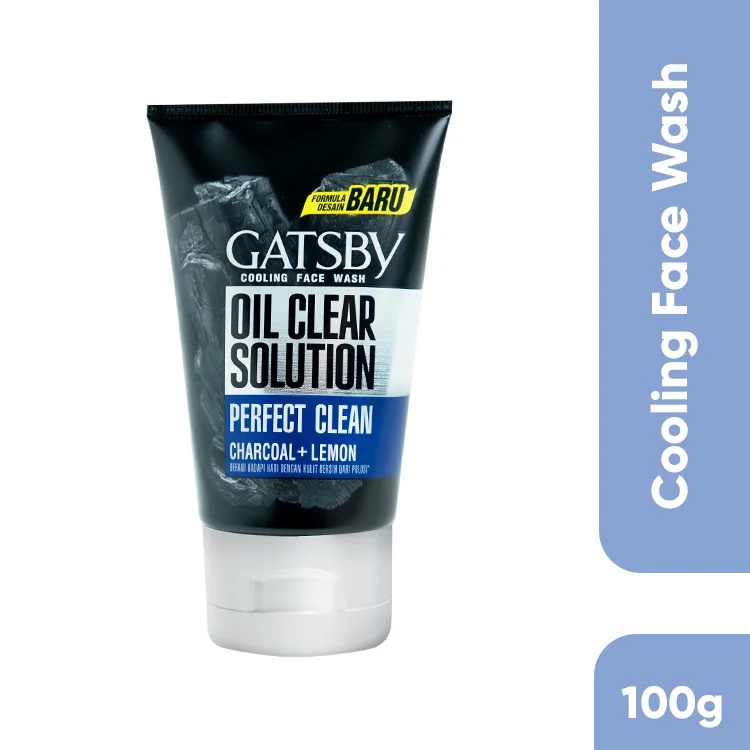 Gatsby Oil Clear Solution Perfect Clean Cooling Face Wash 100G (G) | Shopee Malaysia