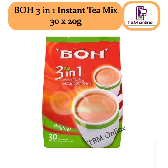 BOH 3 IN 1 Original Instant Tea Mix/ Teh Campuran Segera 30 x 20g ...