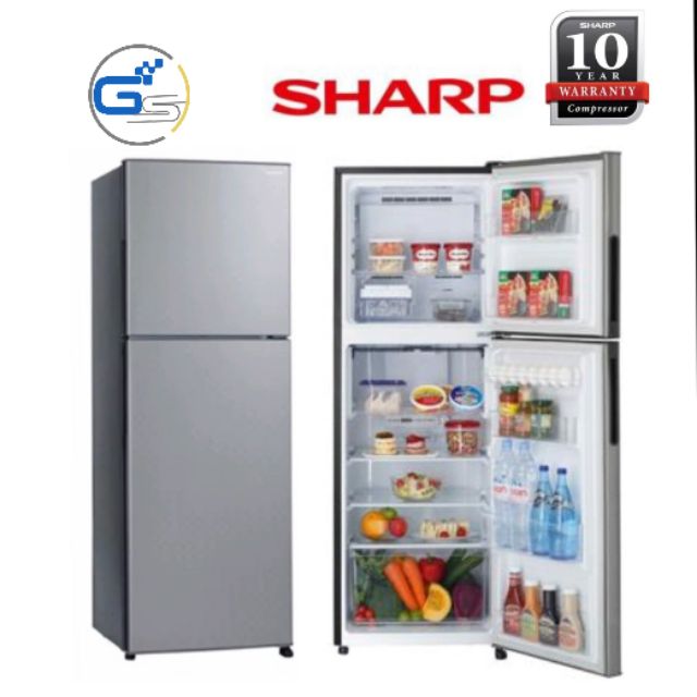 🔥Refrigerator SHARP SJ-285MSS 280Liter (Hantar di Area Kelantan shj ...