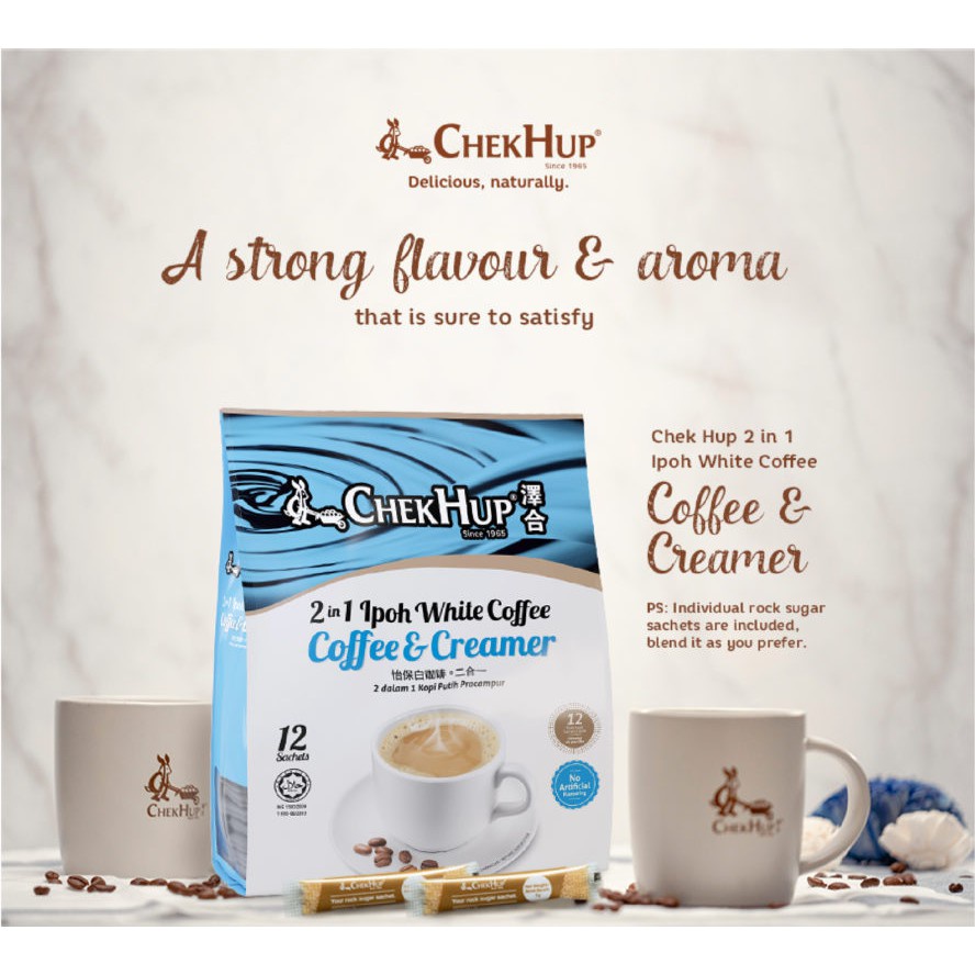 Chek Hup 3 in 1 Ipoh White Coffee Rich 40g x 12s , Original 40g x 12s ...